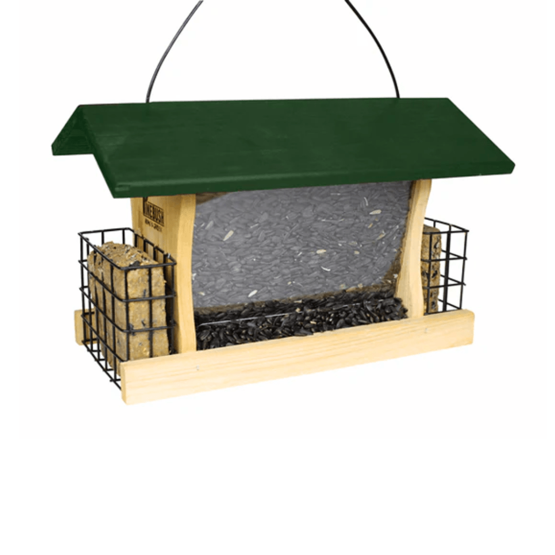 Pinebush Hopper Feeder with Suet Cages - Ritchie Feed & Seed Inc.