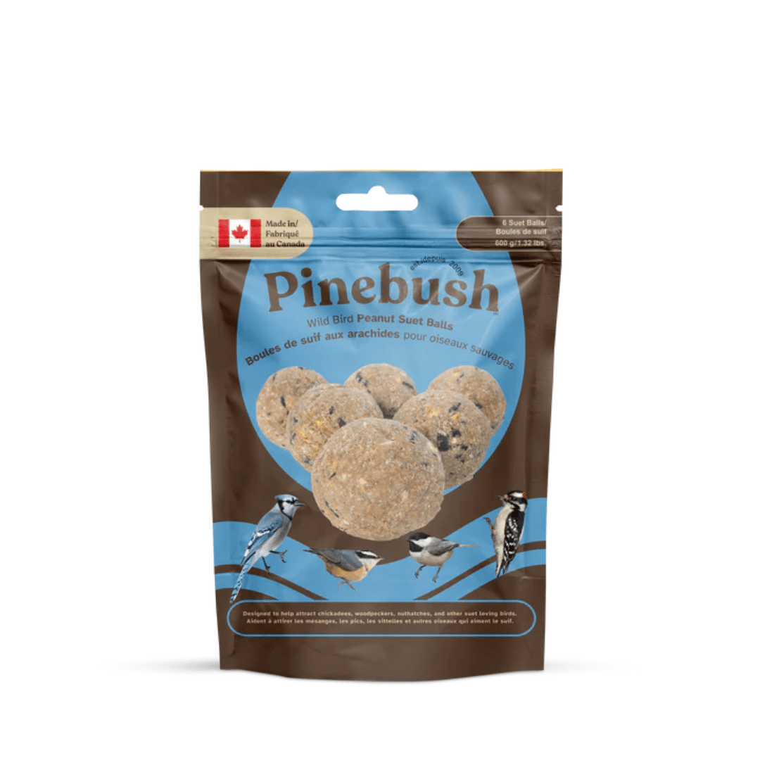 Pinebush Wild Bird Peanut Suet Balls 6/pk - Ritchie Feed & Seed Inc.