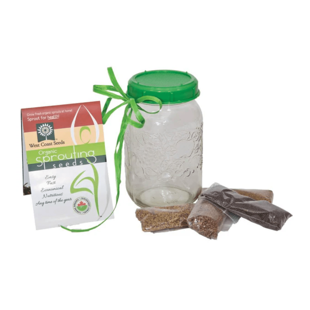 Sprouting Jar with Plastic Lid and Seeds - Ritchie Feed & Seed Inc.