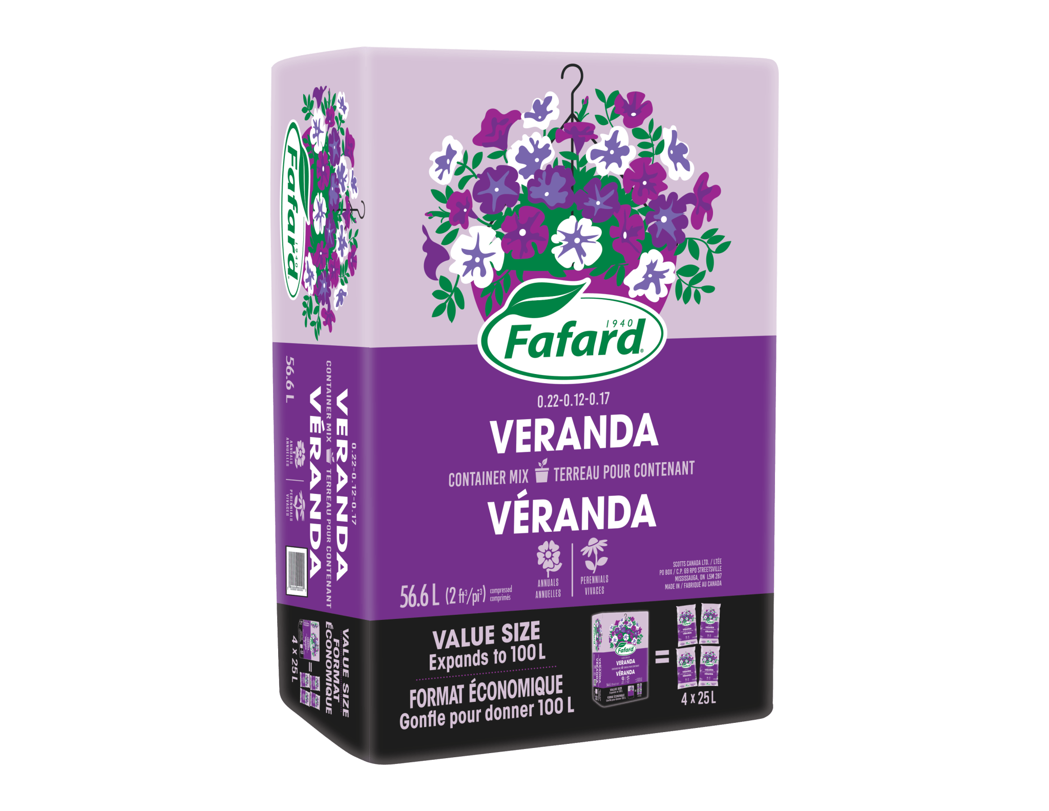 Fafard Veranda Plus Container Mix 56L - Ritchie Feed & Seed Inc.