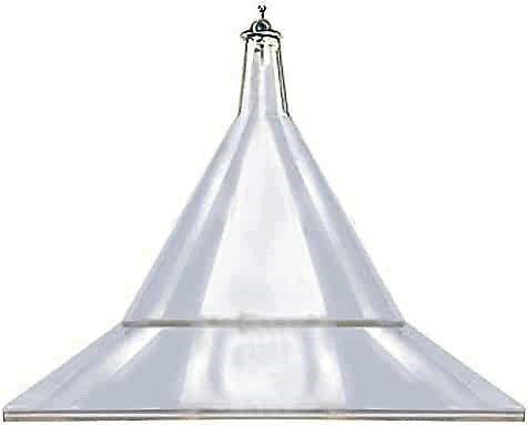 Mandarin Clear 17" Hanging Baffle - Ritchie Feed & Seed Inc.
