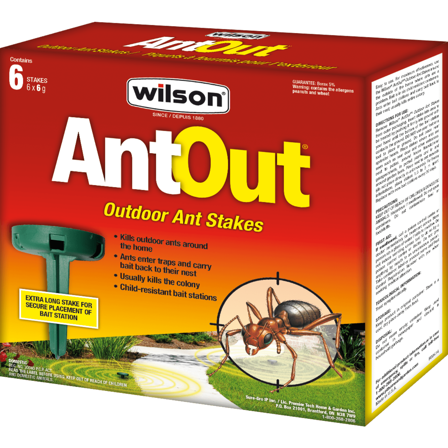 Wilson® AntOut Outdoors Ant Stakes 6 pack - Ritchie Feed & Seed Inc.